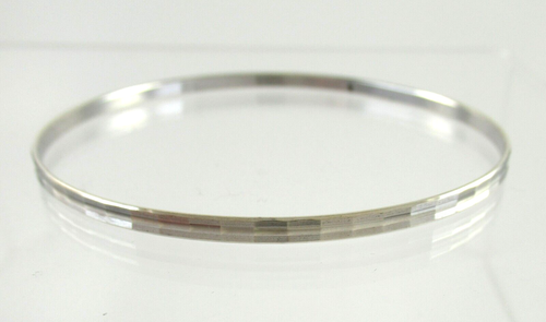 Vintage 835 Silver Bangle Bracelet European Bright Cut 8" | eBay