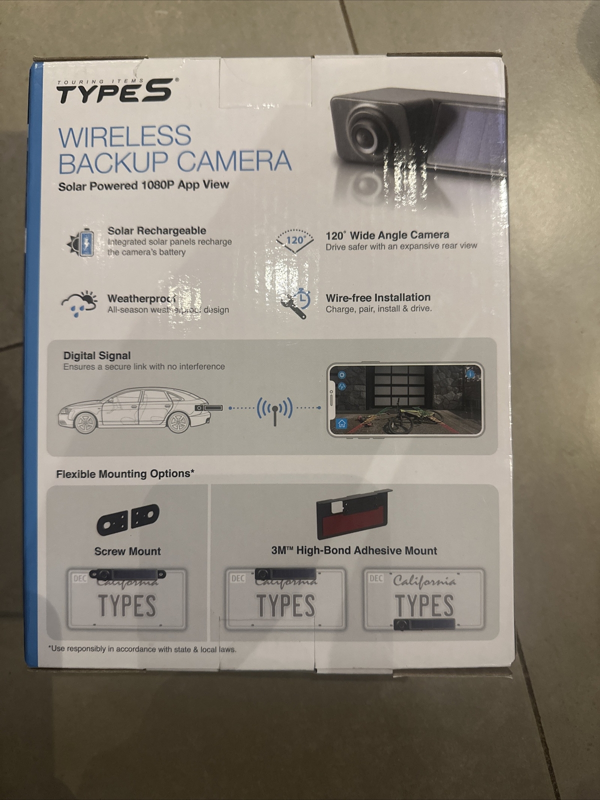 Type S Rear View Camera Solar Powered BT57799-6/2 - (7994) - SEALED ...