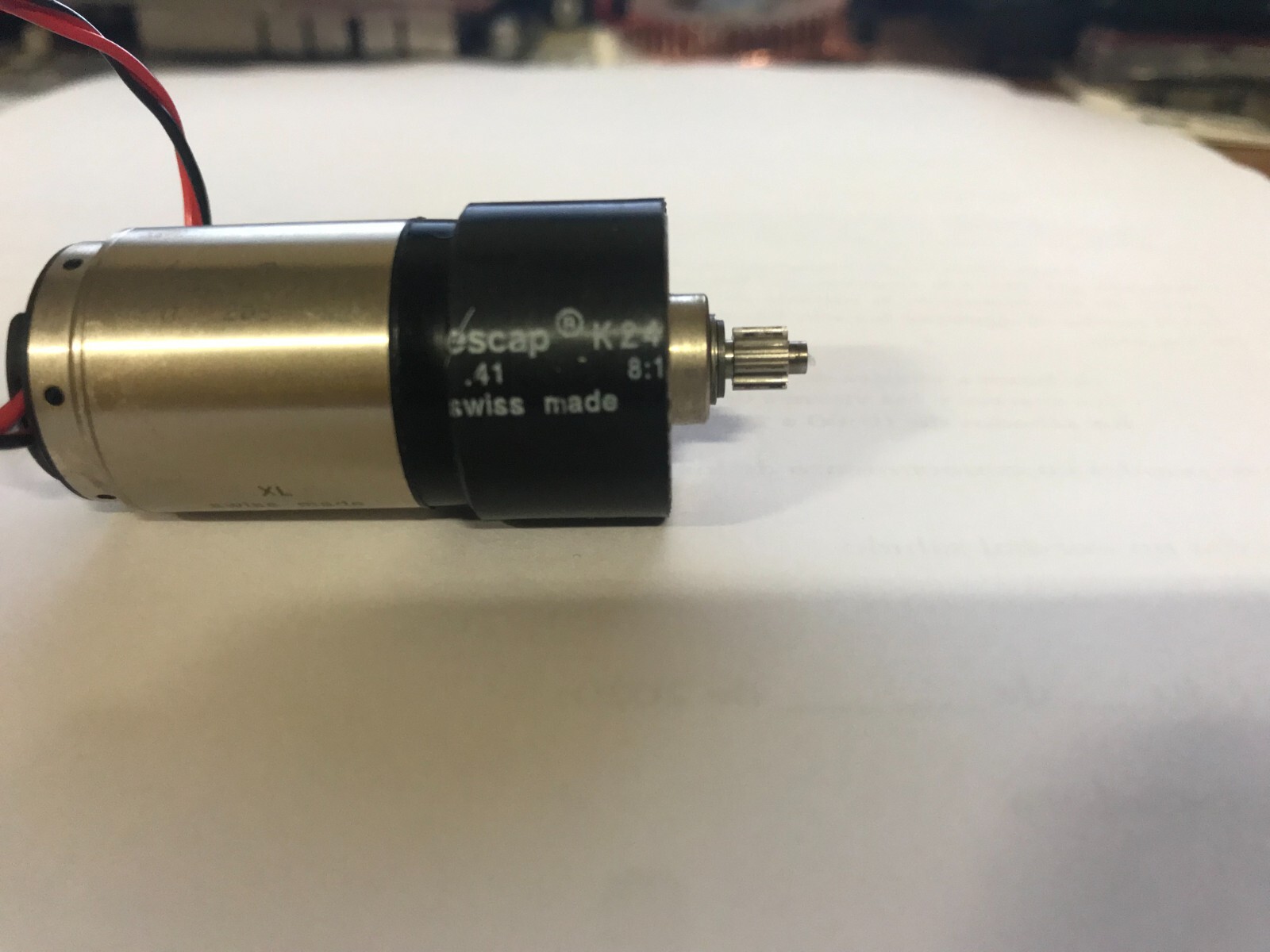 Escap/Portescap 22C 11 205 92 DC 36 Volt Motor w/ Gearhead | eBay