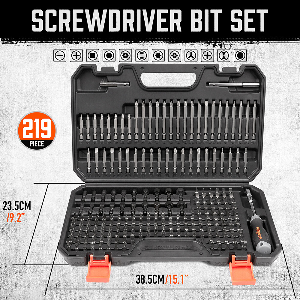 219-Piece Combination Security Bit Set Screw Driver Bit Tamper Proof ...