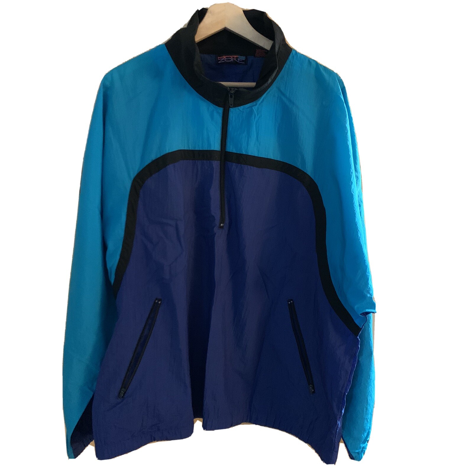 90s vintage windbreaker Colorblock Fresh Prince Aesth… - Gem