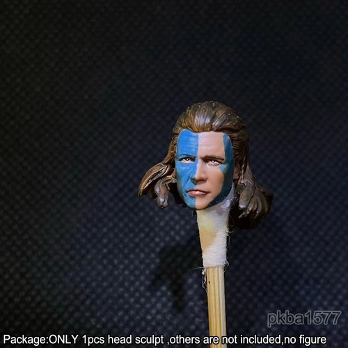 Premium 1/18 Braveheart Mel Man Head Sculpt Soldier Head For 3.75 ...
