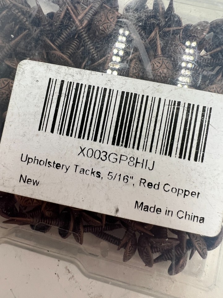 Case of 200-Homdire Upholstery Tacks Decorative Furniture tacks 5/16 ...