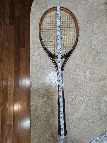 VINTAGE HEAD AMF GUILLERMO VILAS WOODEN TENNIS RACQUET 4-1/2" GRIP W ...