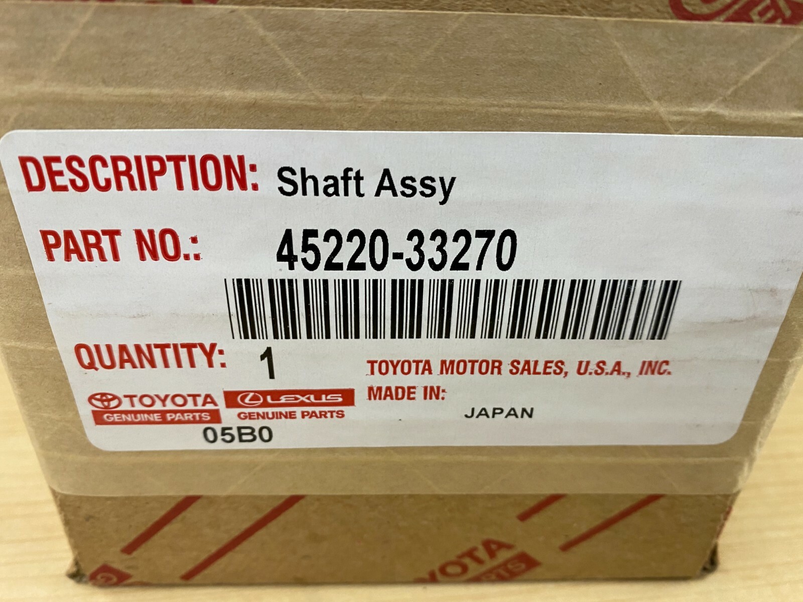 TOYOTA GENUINE OEM NEW STEERING COLUMN SHAFT 4522033270 CAMRY AVALON | eBay