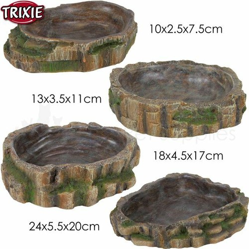 Trixie Reptile Water & Food Bowl with Steps Turtle Tortoise Terrapin ...