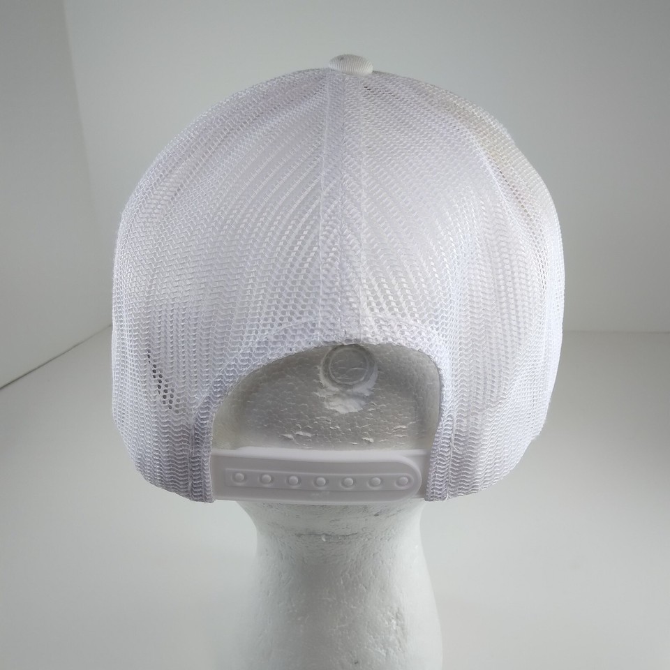High Cotton Hat Co White Adjustable Snapback Cap | eBay UK
