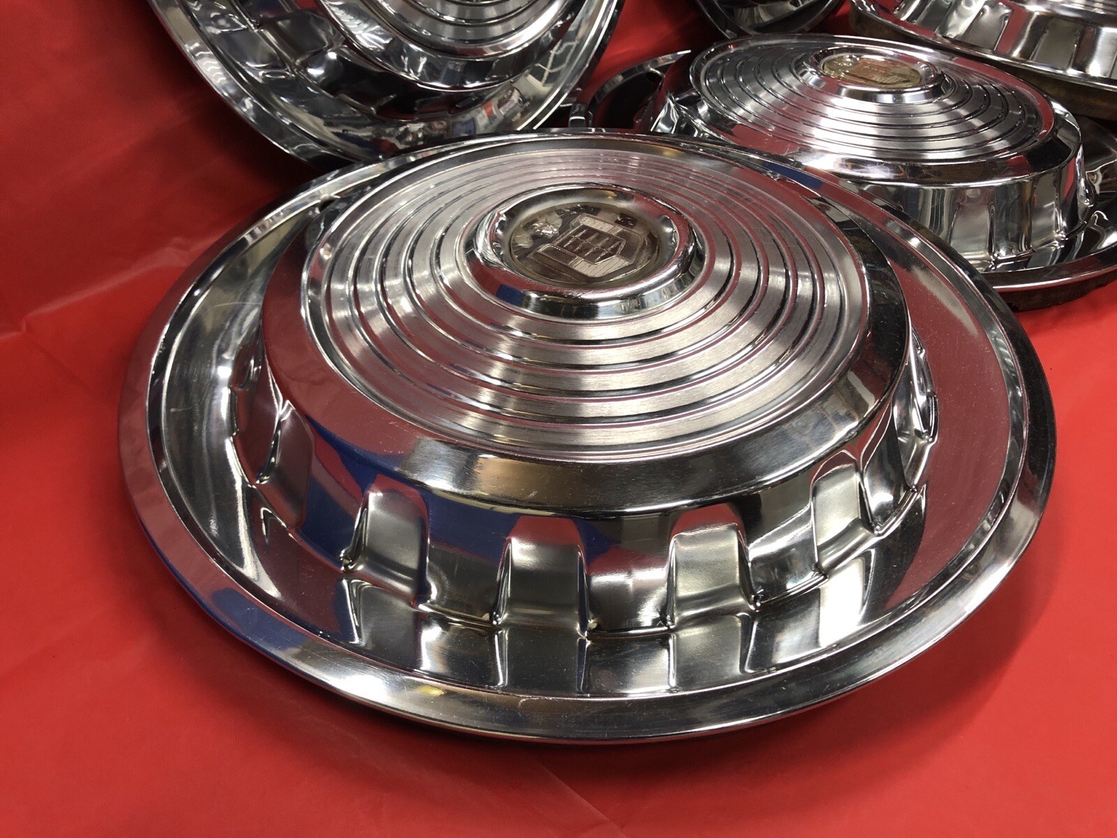 Vintage set of 5 1958 Mercury 14" hubcaps Marauder Monterey Meteor | eBay