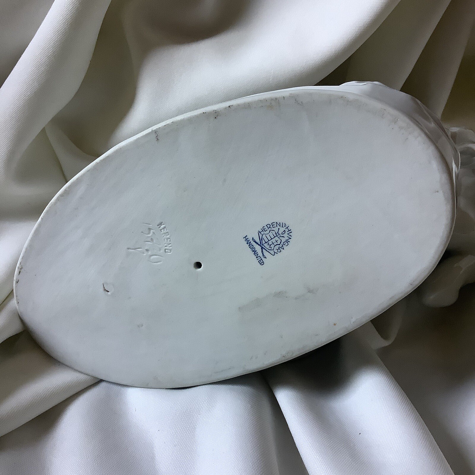 Antique Herend Porcelain Nude Lady Figure Leda Swan Bird Hungarian ...