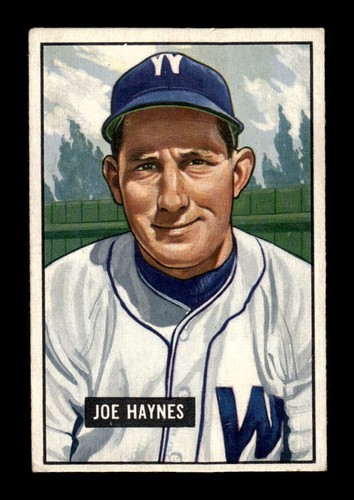 1951 Bowman Baseball #240 Joe Haynes VGEX Washington Senators | eBay