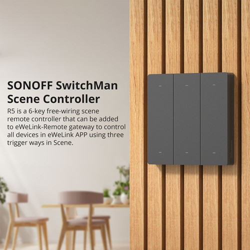 SONOFF SwitchMan R5 Smart Scene Remote Controller 2-Way Multi-Way ...