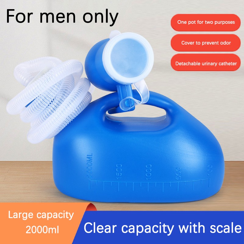 2000ml Plastic Male Bed Potty Pee Bottle Collector Portable Pee Urine ...