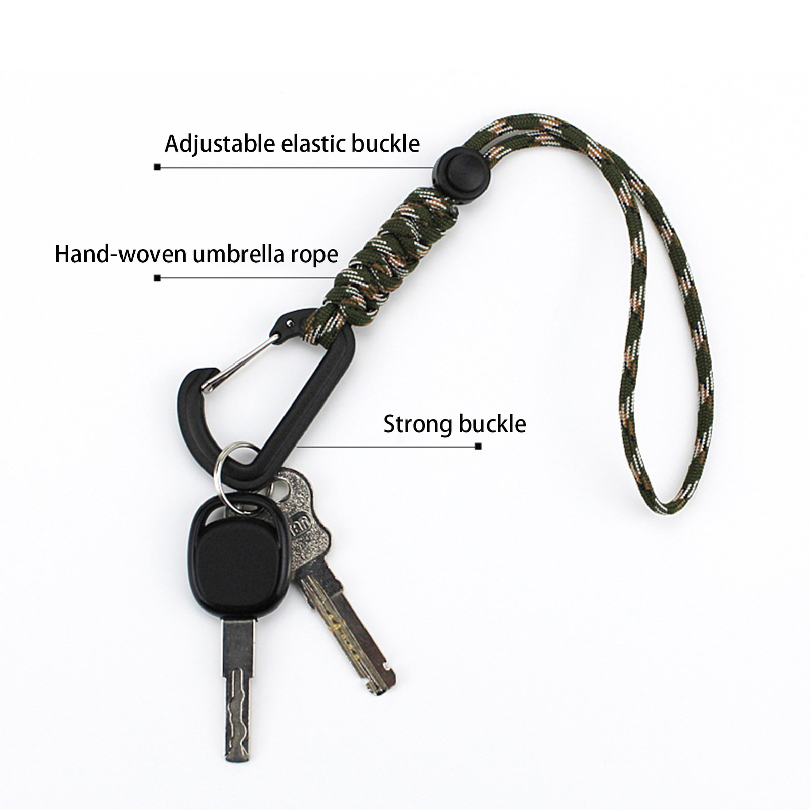 Backpack Buckle Quick Release Anti-loss Mountaineering Keychain Ring ...