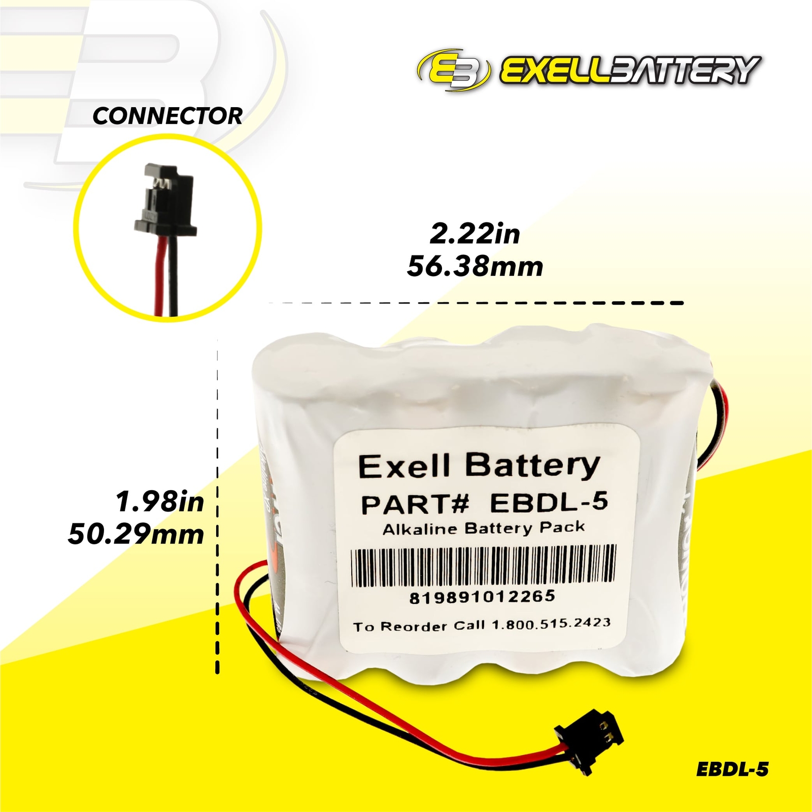 Exell Battery EBDL-5 Battery Replaces Batterymart BAT-DL-5 | eBay