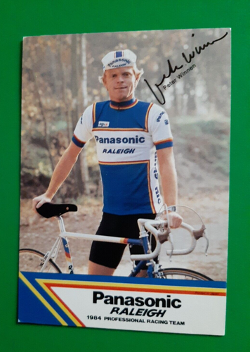 CYCLISME carte cycliste PETER WINNEN équipe PANASONIC raleigh 1984 | eBay