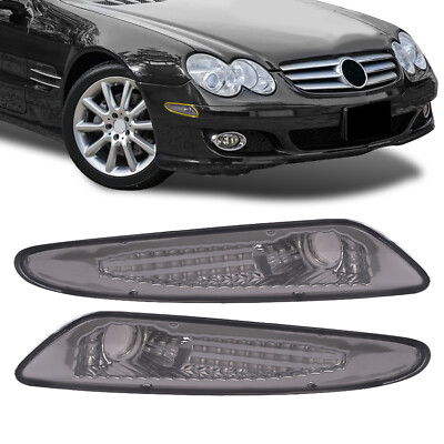 Smoke Bumper Side Marker Lights For Mercedes Benz R230 SL Class AMG ...