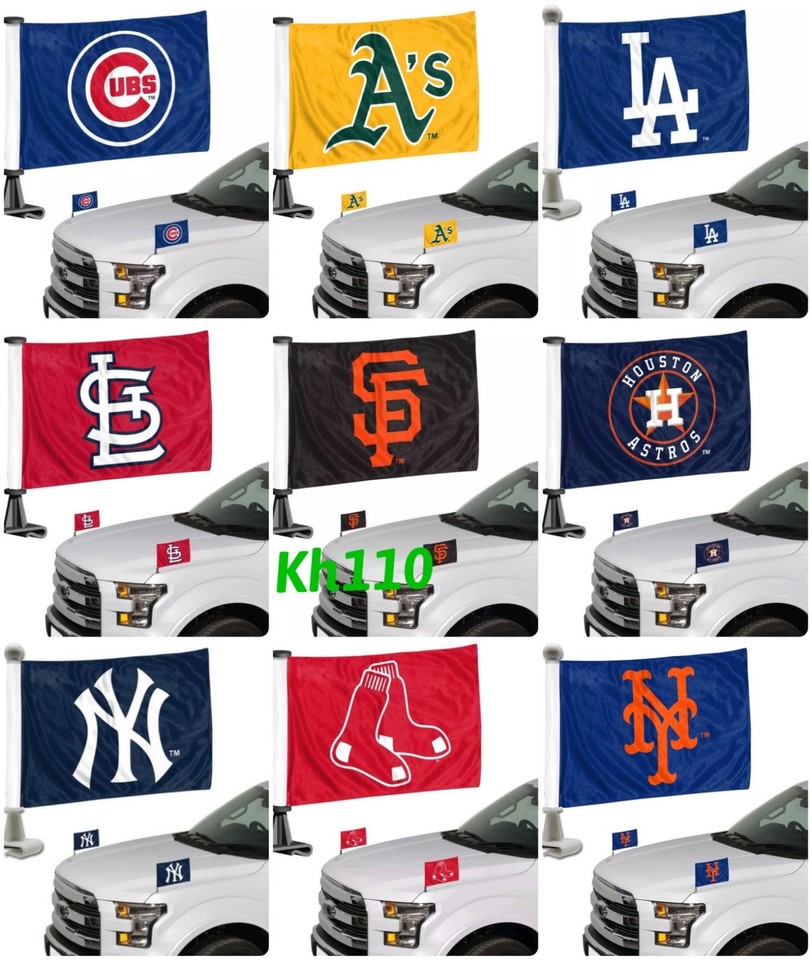 MLB Oakland Athletics Ambassador Hood / Trunk Car Flag- Set of Two | eBay