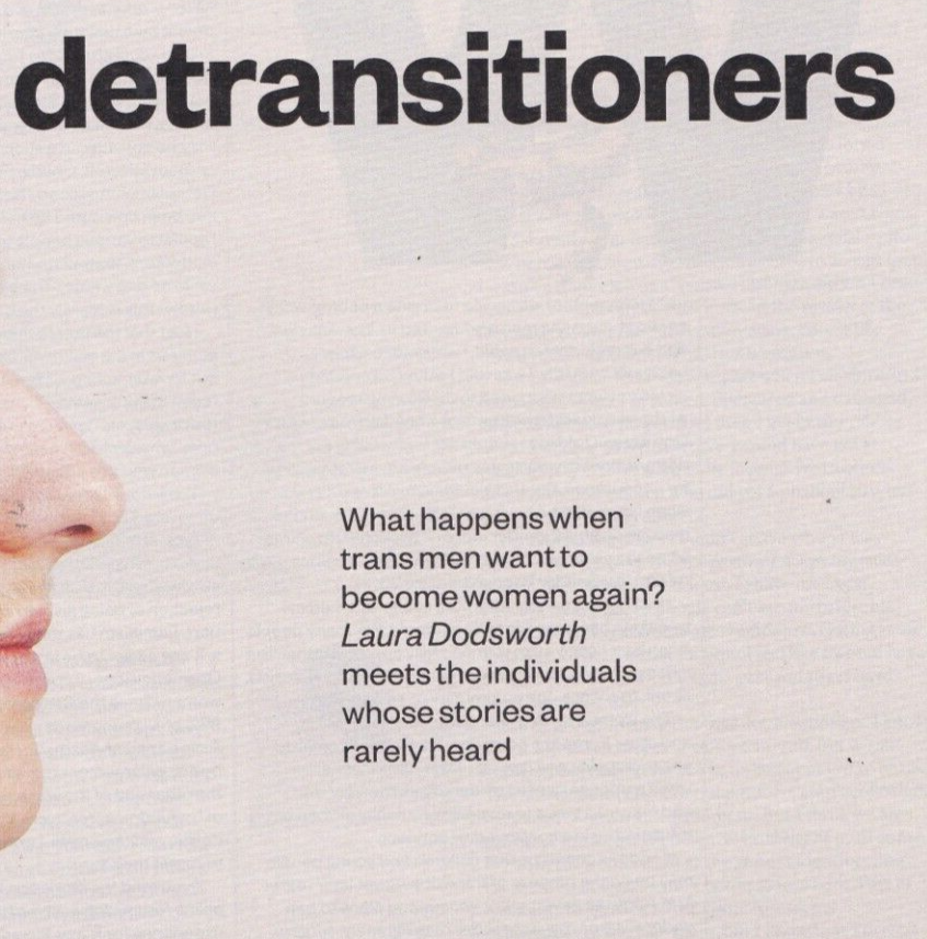DETRANSITIONERS DETRANS When trans men want to be women again - Sunday ...