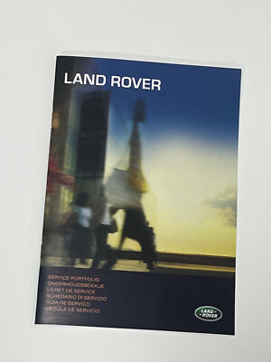 Land Rover Service History book Blank Suitable For All Models Up To ...