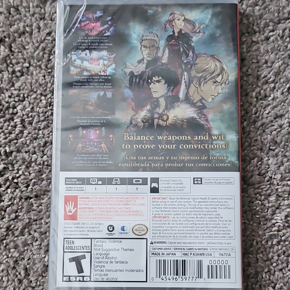 Triangle Strategy Nintendo Switch Strategy RPG 2022 - New and Sealed. | eBay