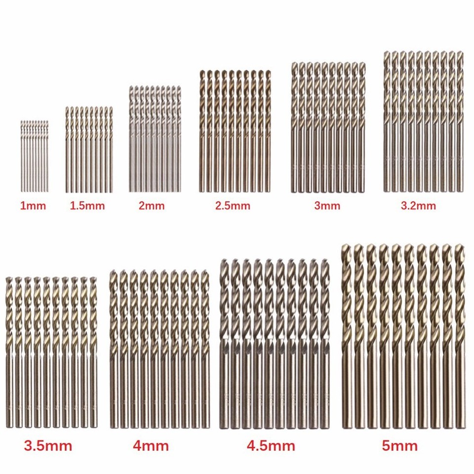 High Performance Cobalt HSS Drill Bit Set 10pcs for Stainless and Tough ...