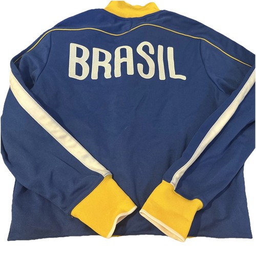 Original BRAZIL 2010 Away World Cup Jacket Track Top Training Brasil ...