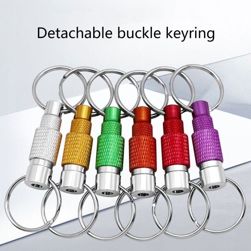 Detachable Pull Apart Metal Keychains for Women Man Double End Key ...