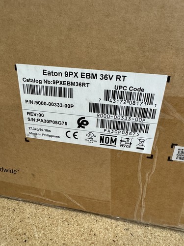 EATON 9PX EBM 36V RT EXTENDED BATTERY MODULE 9PXEBM36RT 9000-00333-00P ...