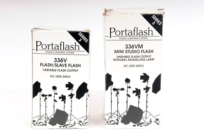 Portaflash 336VM mini studio flash with 336V slave flash (0448G) | eBay UK