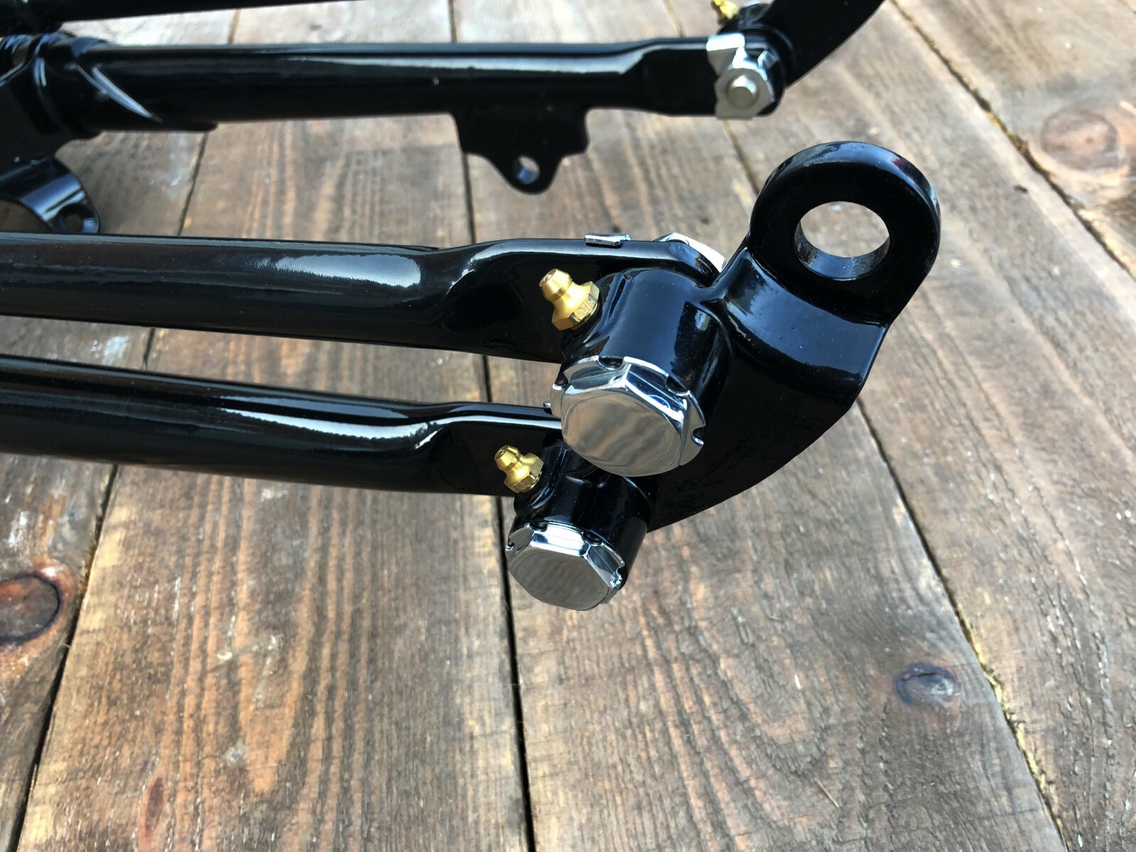 Big Port Antique Springer Forks Lower Rocker Bushes Pivot Bolts Brass ...