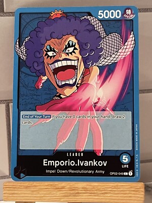 One Piece TCG Paramount War English Emporio Ivankov OP02-049 Leader | eBay