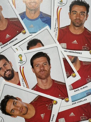 2014 Panini FIFA World Cup Brazil Stickers Spain Team Players- You Pick ...