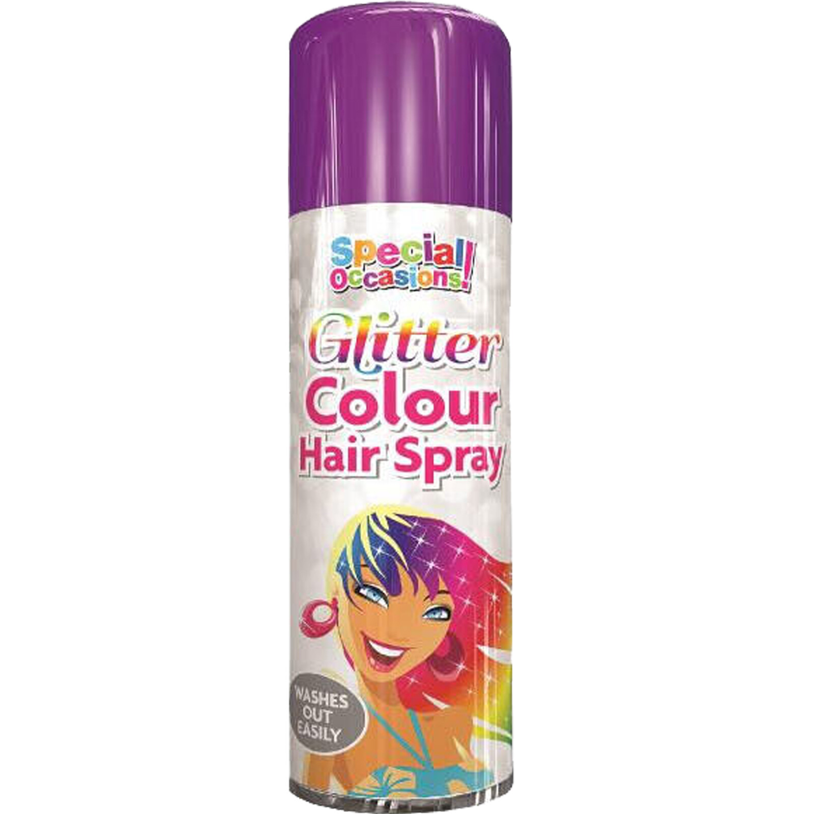 Hair Glitter Spray Colour Paint Temporary Washout Hair Washable Makeup ...