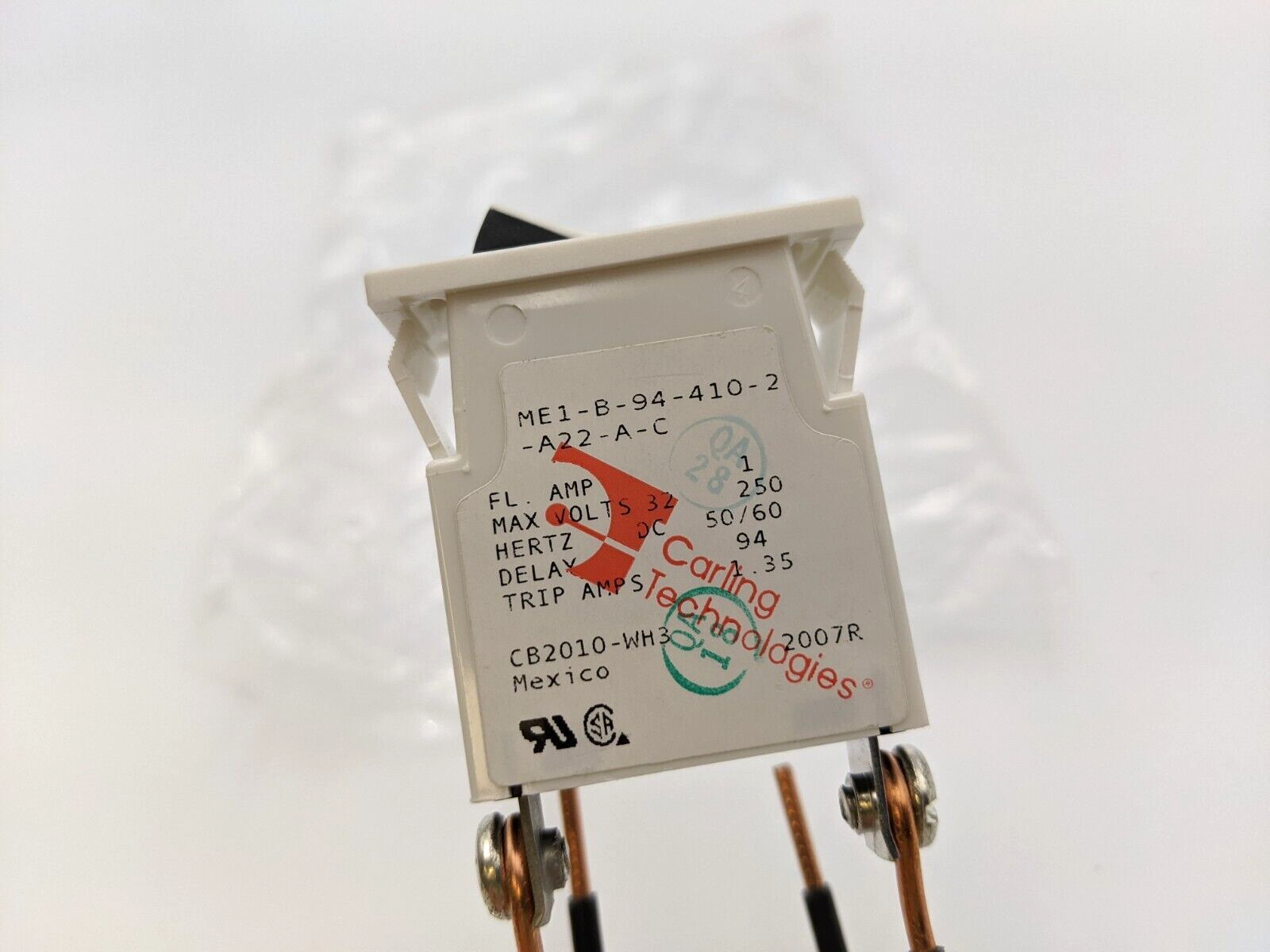 Juno Acuity Brands TCLCB 1A WHT Current Limiting Circuit Breaker 1 Amp ...