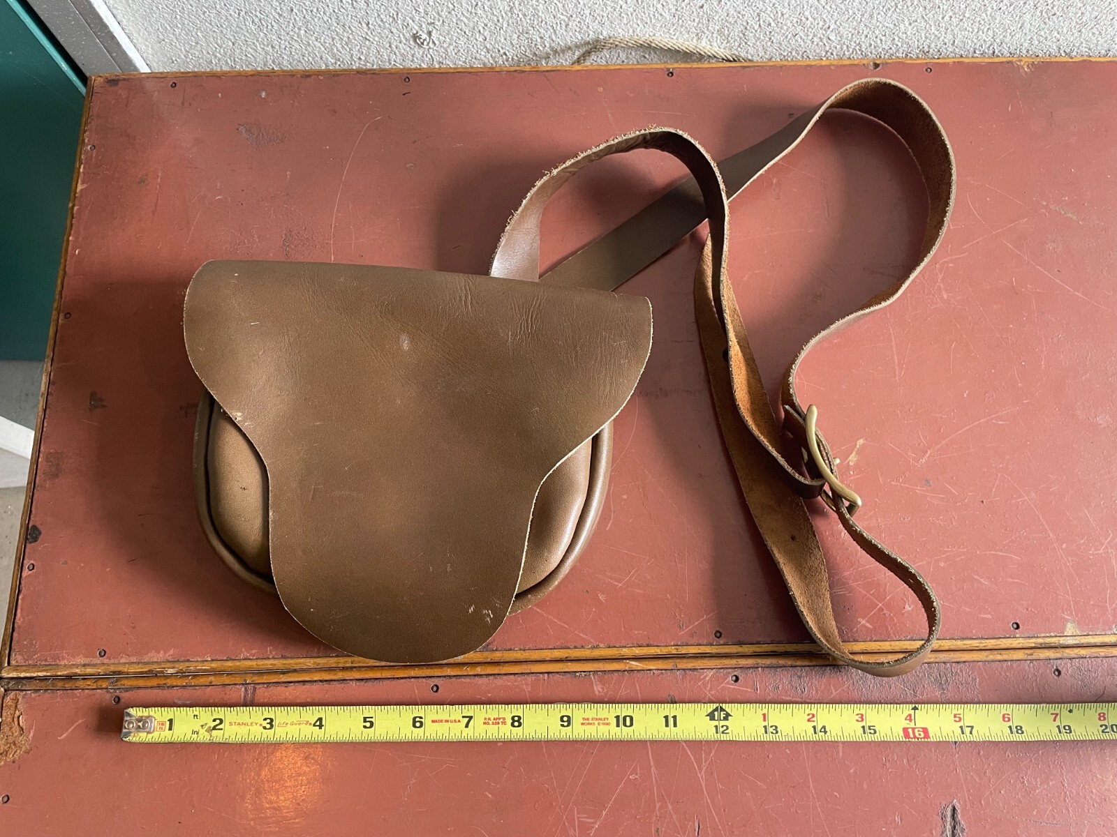 October Country leather Beavertail possibles bag muzzleloading black ...