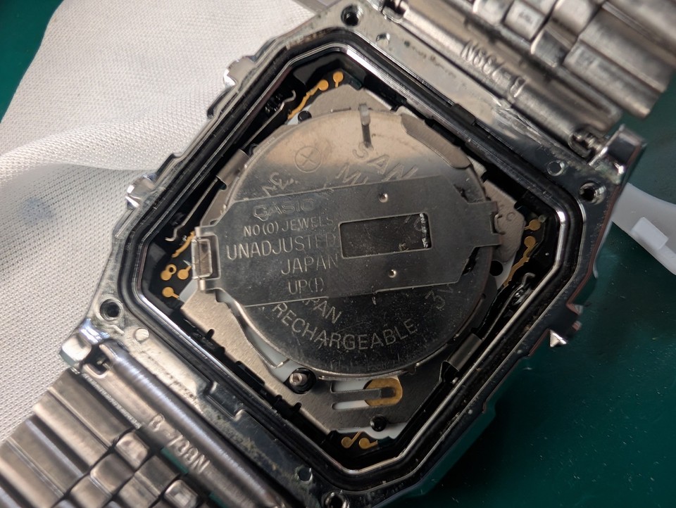 Casio AL-180 Vintage 1987 Module 668 Alarm Chronograph Solar Powered ...