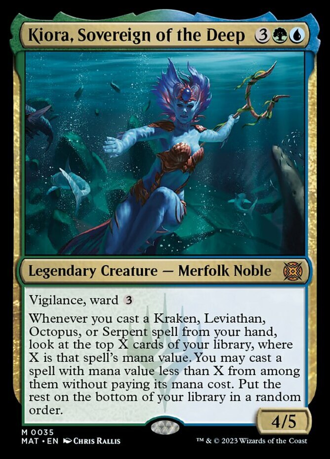 [1x] Kiora, Sovereign of the Deep Near Mint, English The Aftermath MTG ...