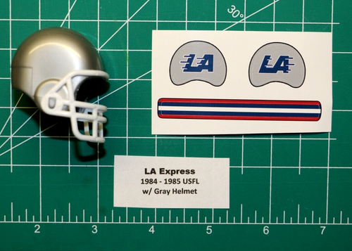 1984-1985 Los Angeles LA Express USFL *DIECUT DECALS* & Football ...