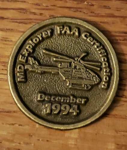 VTG McDonnell Douglas MD Explorer FAA Certification Coin December 1994 ...