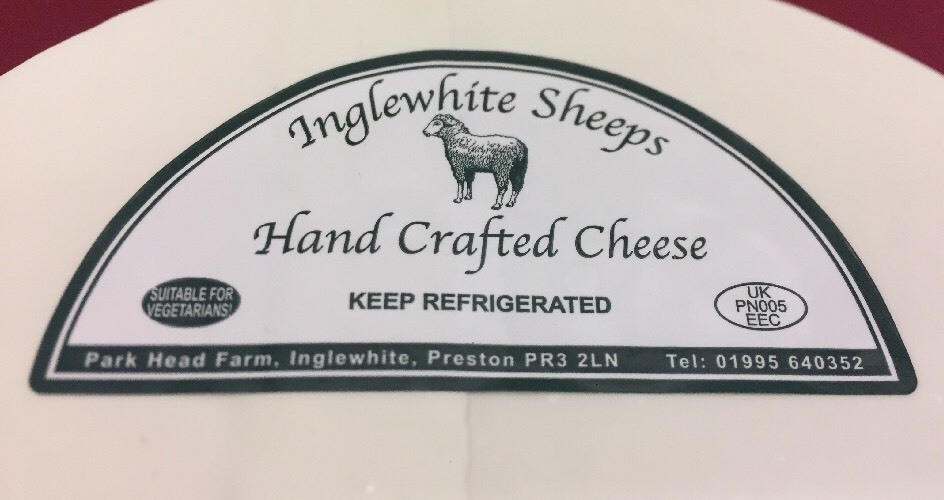 Inglewhite Sheeps Cheese 1.5kg V British Sheep Cheese . Hand Crafted ...