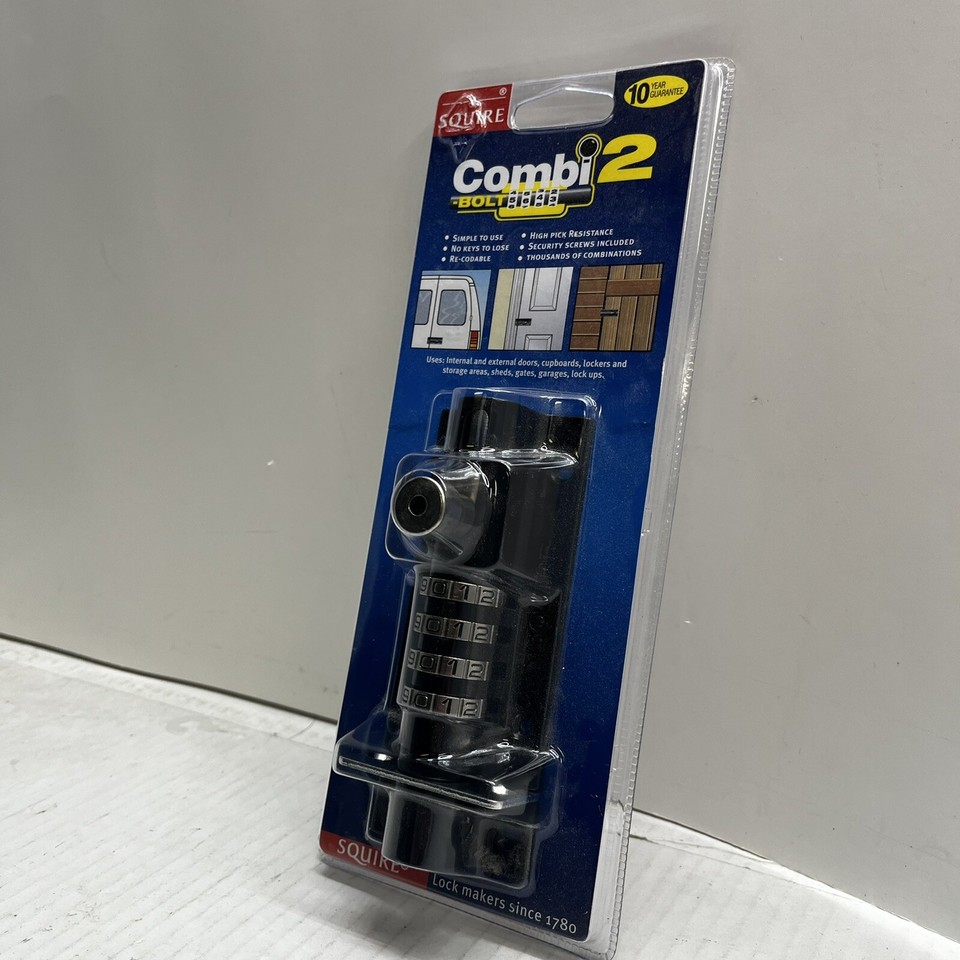 Squire Combi 2 Recodeable Locking Bolt 120mm - Black | eBay