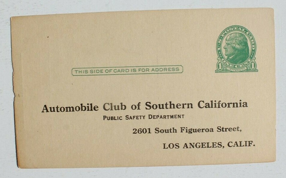Vintage 1930s AAA Triple A Auto Club Paper Violations Ticket Card Form ...