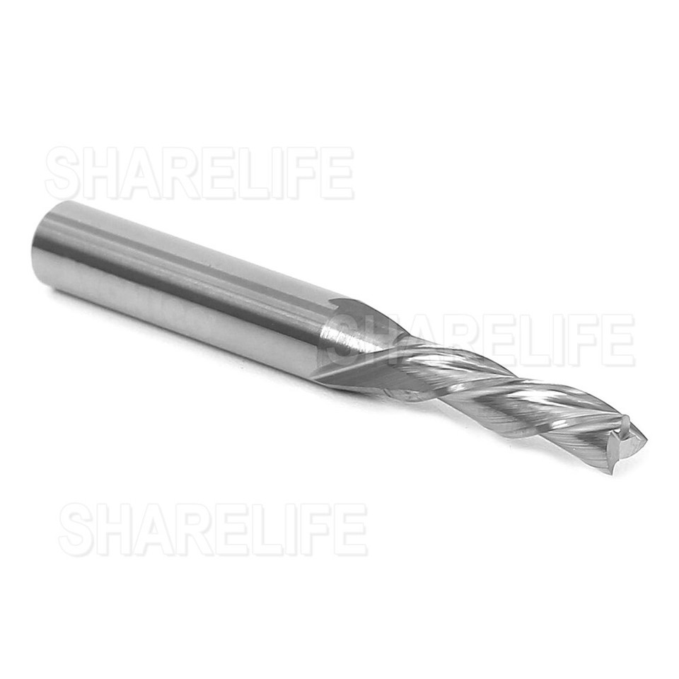 10Pcs 4 Flute Milling Drill Bit 2-10mm Cutter Carbide End Mill CNC ...