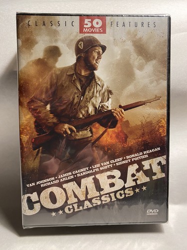 War Movies! Brand New Sealed - Combat Classics, 50 Movie Pack 12 Disc ...