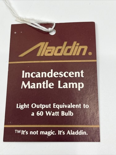 Aladdin Incandescent Mantle Lamp Tag ONLY | eBay