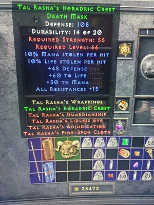 Diablo 2: Resurrected - Tal Rasha Mask XBOX ONLY | eBay UK