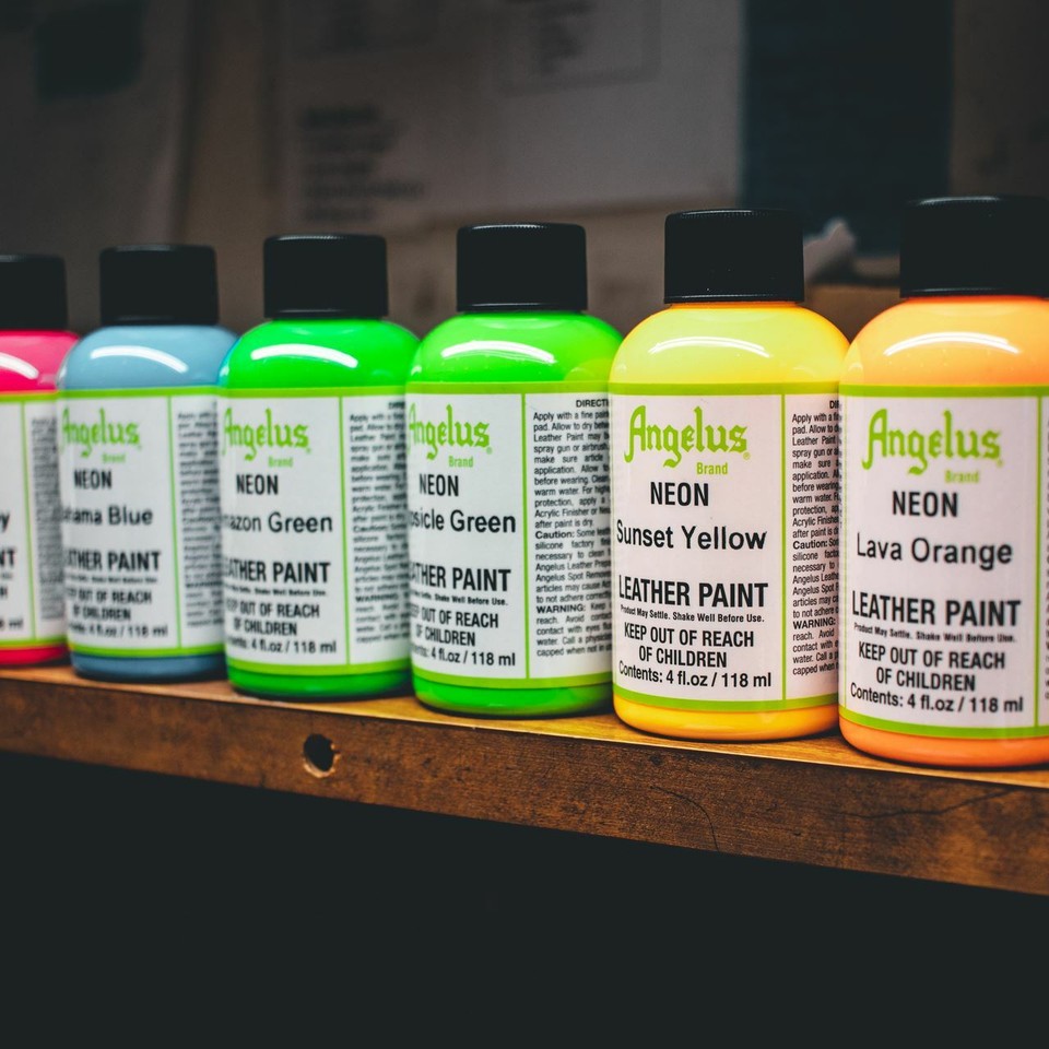 Angelus Neon Acrylic Leather Paint (1 oz) 12 Colors Available | eBay