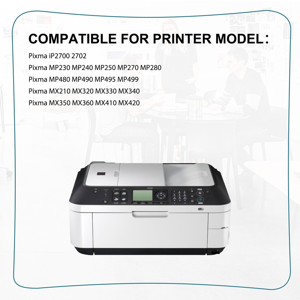 PG-210XL CL-211XL Ink Cartridges for Canon PIXMA MP250 MP280 MP490 ...