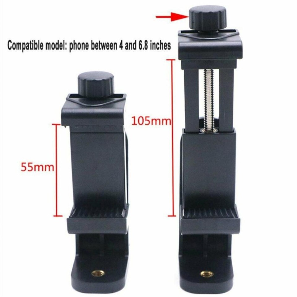 Portable Universal 360° Rotation Smartphone Tripod Adapter Stand Holder ...