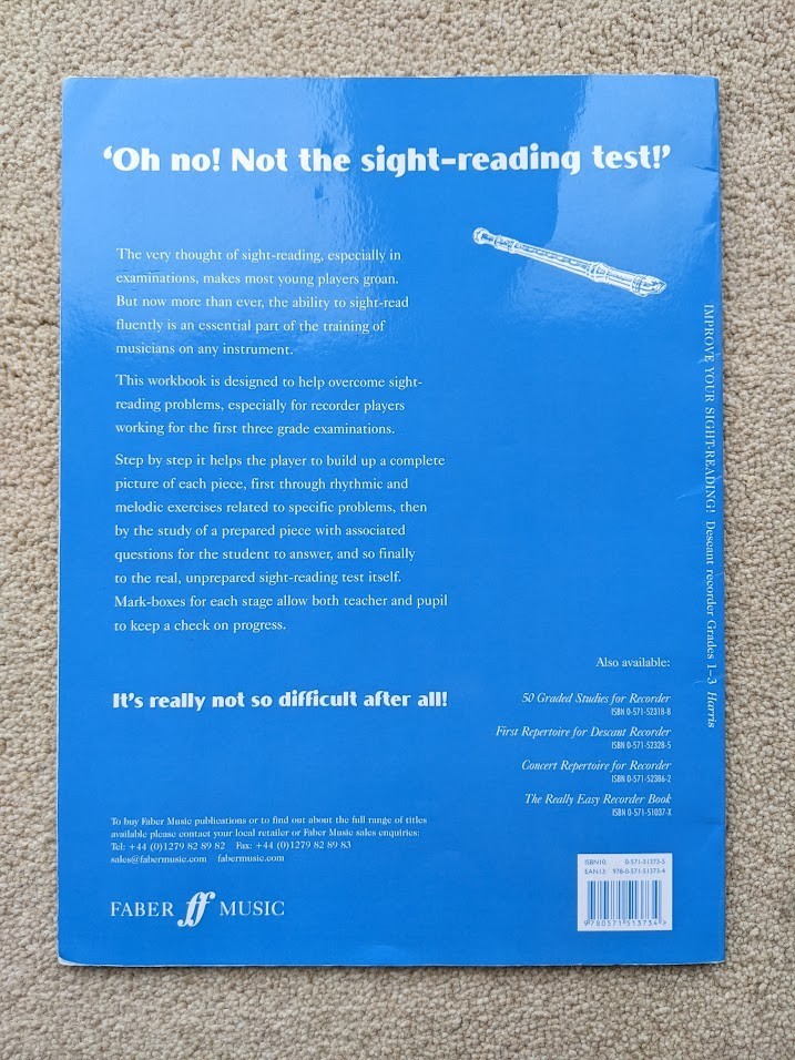 Improve Your Sight-Reading! Descant Recorder, Grade 1-3 Recorder | eBay UK